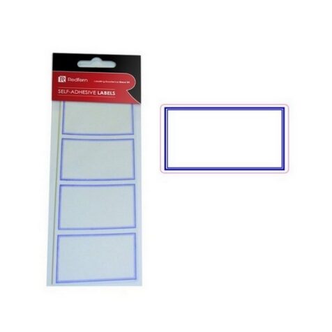 Stickers - Blue border labels 24 - Simply Sharp Stationery