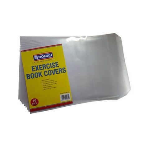 Book Covers - Pre-Cut, Adjustable Plastic A4 Covers - Donua (120mic) pk ...