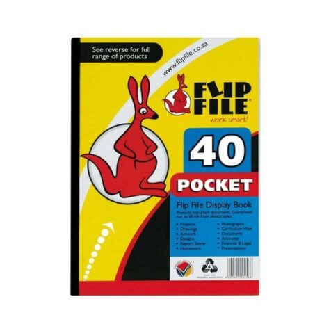 Filing Pockets - Flip File Kangaroo A4 - 40 pocket - Simply Sharp ...