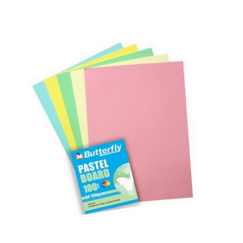 Board - A4 Pastel Assorted 160g (10’s) - Simply Sharp Stationery